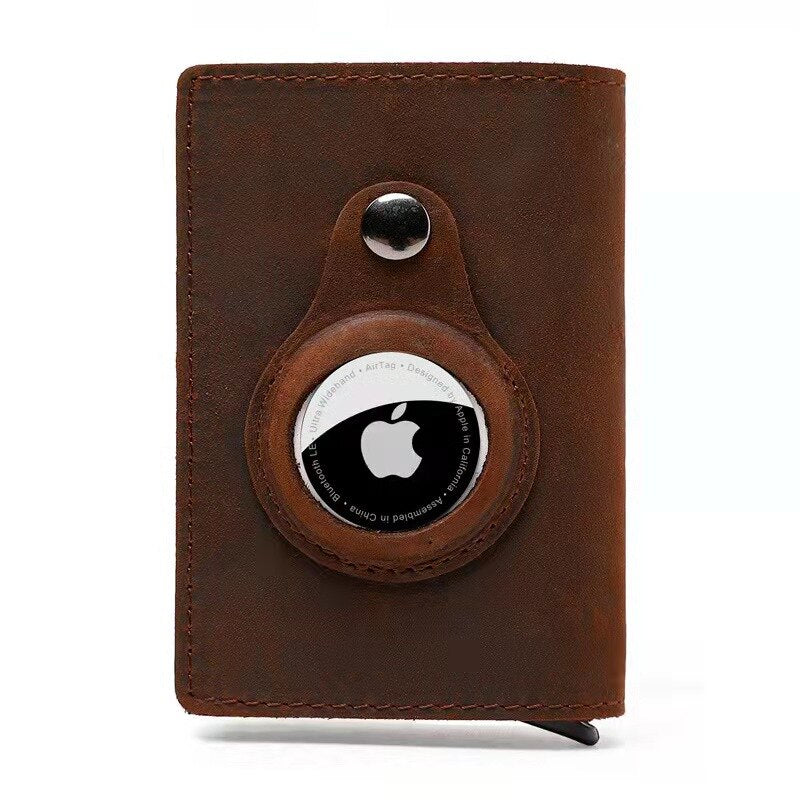 Original Leather For Airtag Case GPS Wallet – BA Products®
